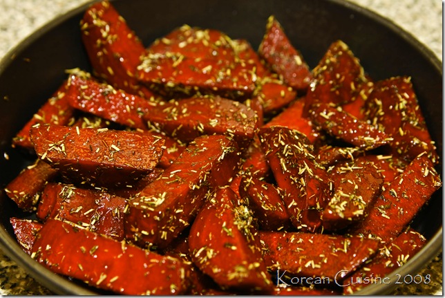 Korean Cuisine: Roasted Beets